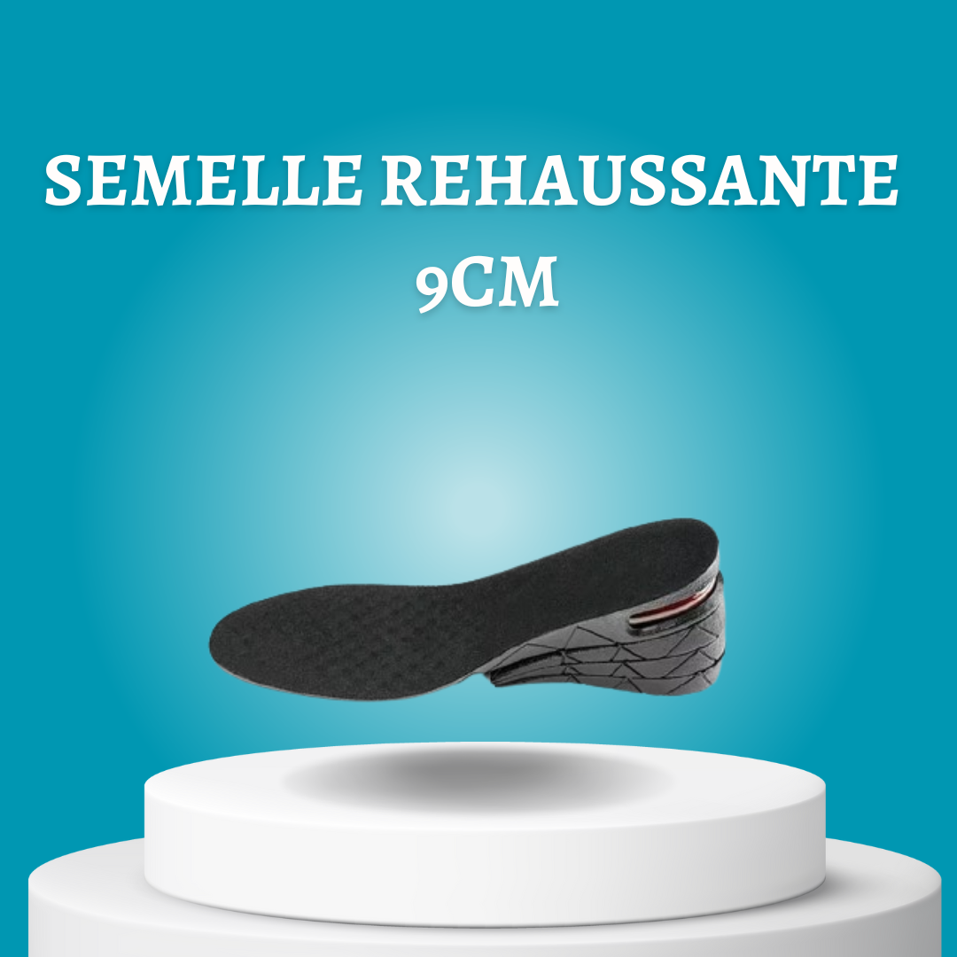 Semelle grandissante 9CM - Hauteur & Confort : Semelles Réhaussantes ...